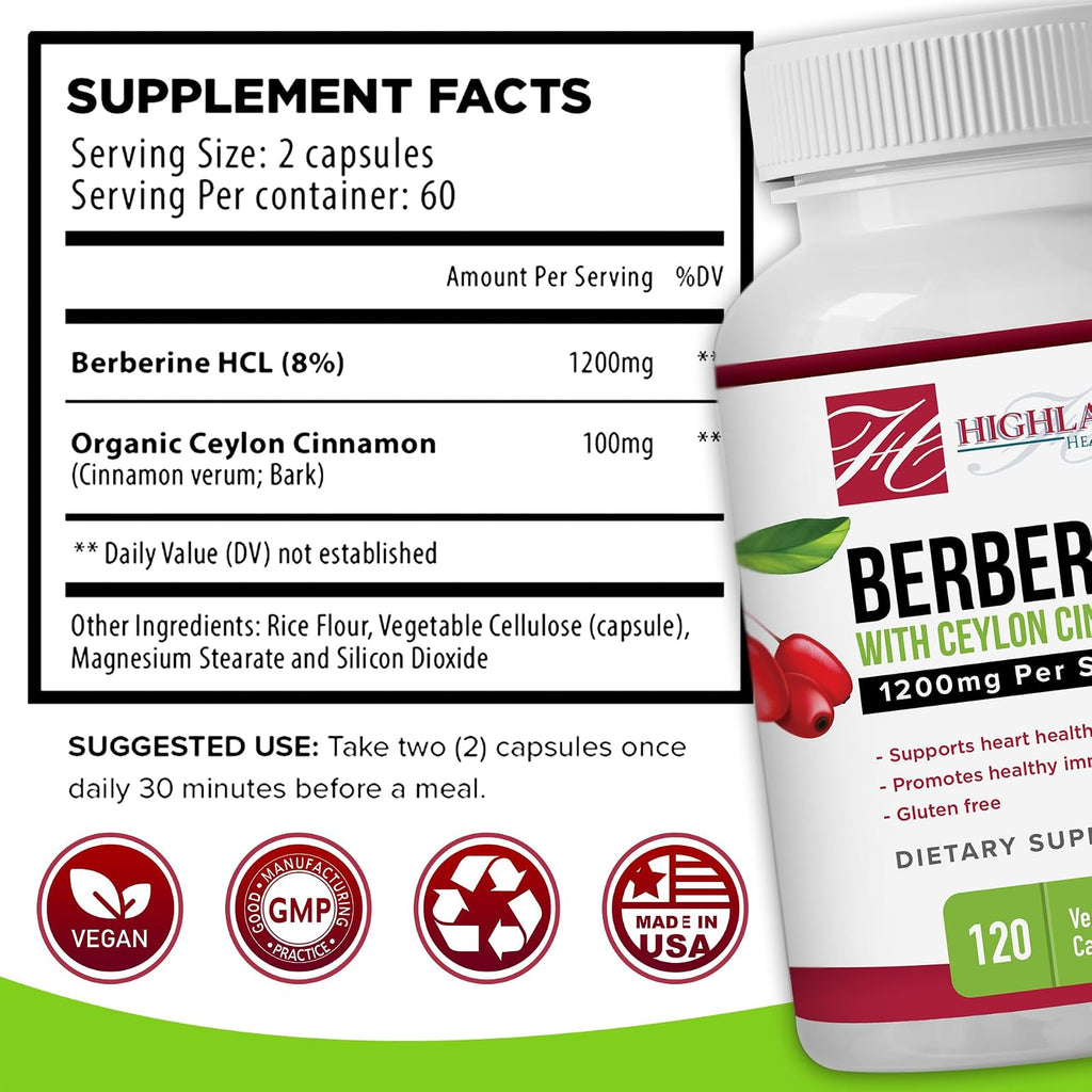 1200 mg berberine health benefits