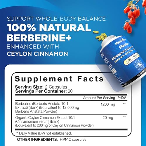 1200 mg berberine supplement benefits