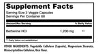1200 mg berberine supplement for health