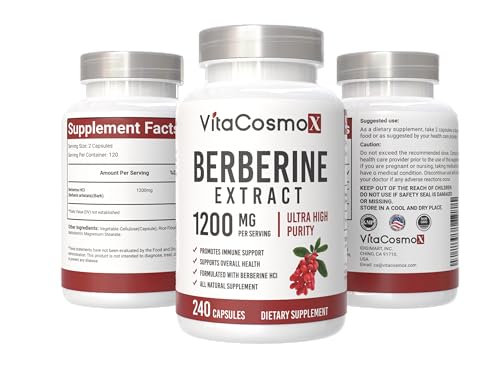 1200 mg Berberine veggie capsules