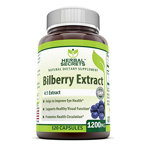 1200 mg bilberry capsules benefits