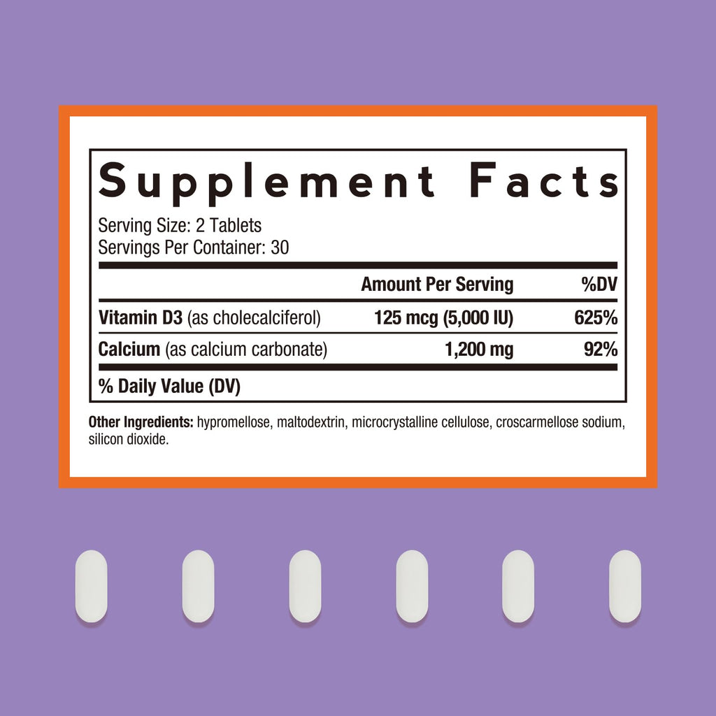1200 mg calcium carbonate for strong bones