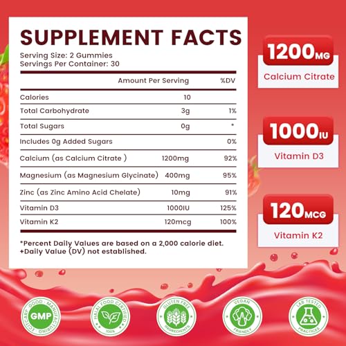 1200 mg calcium citrate daily supplement