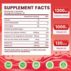 1200 mg calcium citrate for daily health