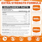 1200 mg calcium citrate for daily health