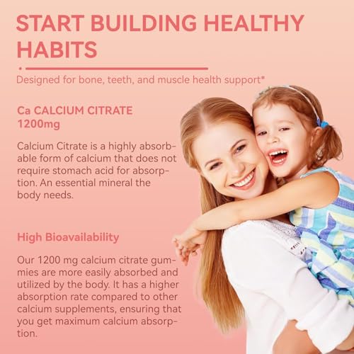 1200 mg calcium citrate for daily health