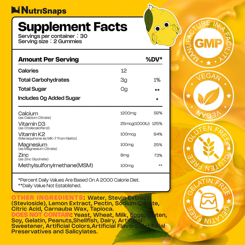 1200 mg calcium citrate for daily health