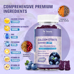 1200 mg calcium citrate for daily health