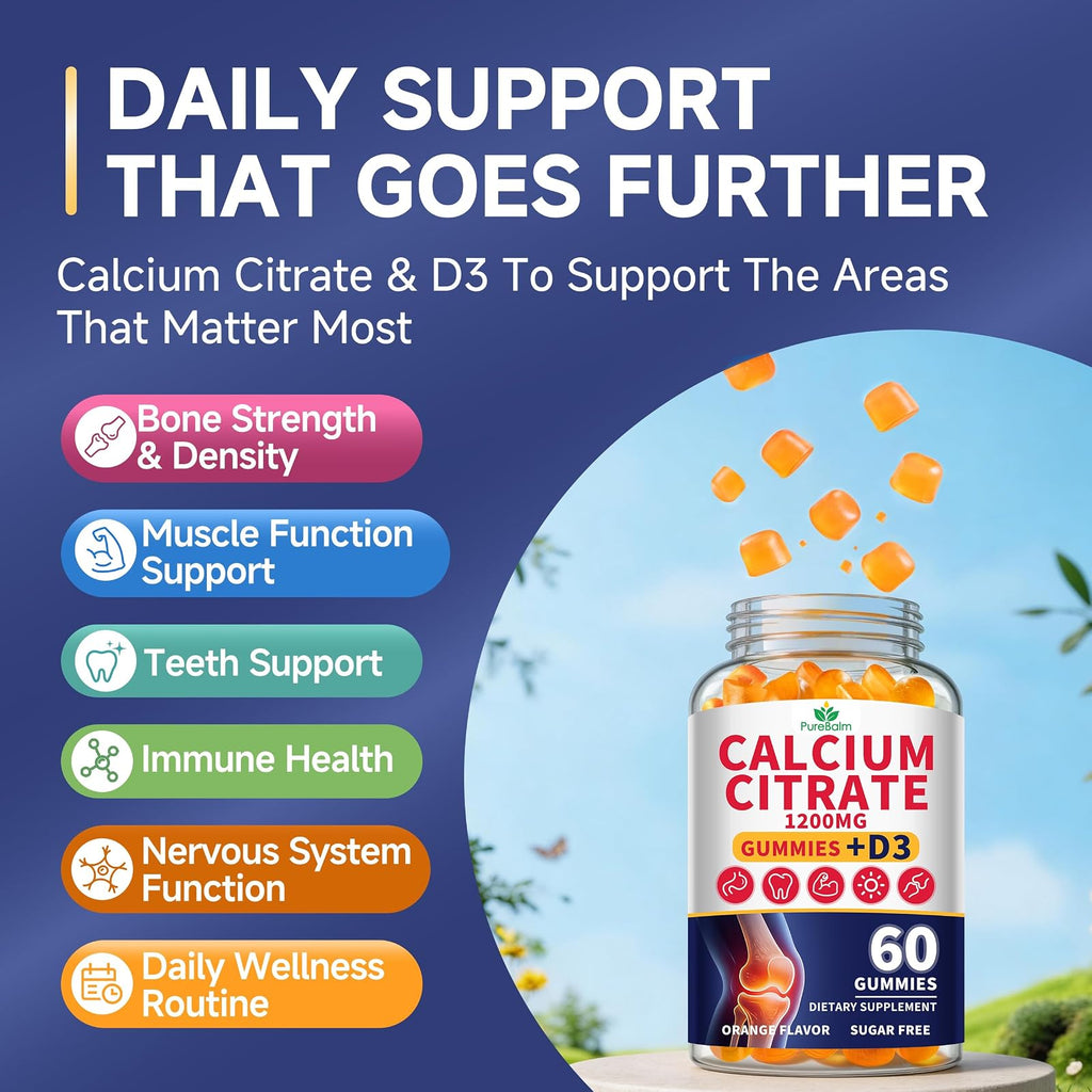 1200 mg calcium citrate for optimal absorption