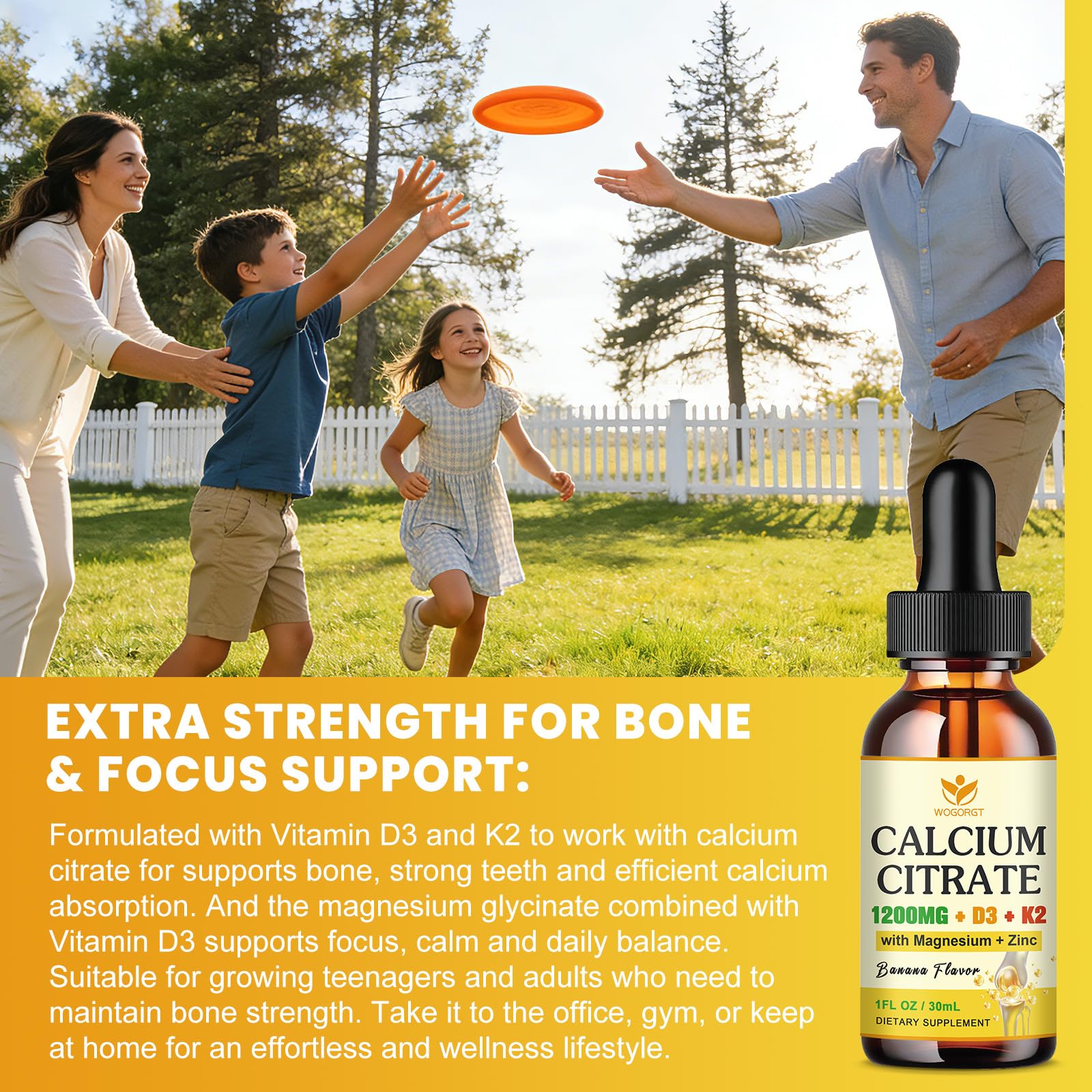 1200 mg calcium citrate for optimal support