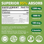 1200 mg calcium citrate for strong bones