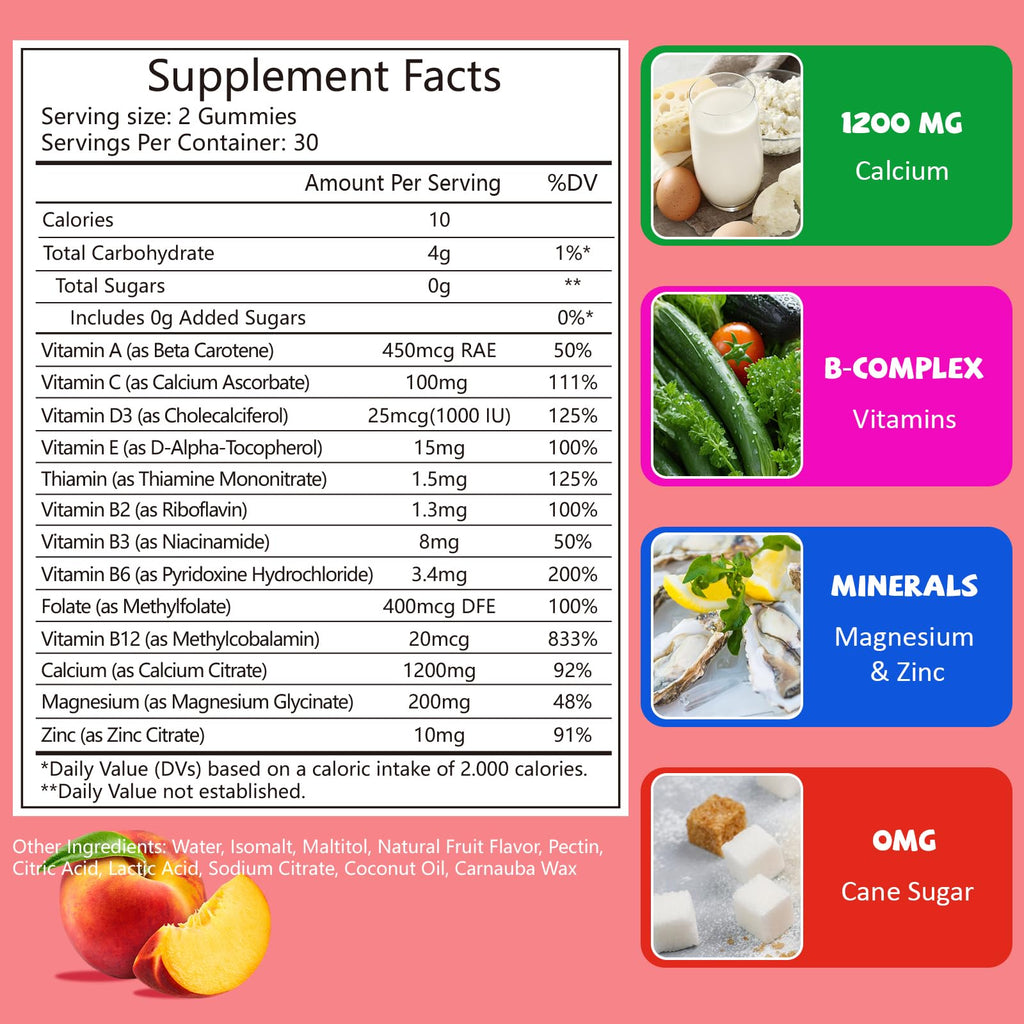 1200 mg calcium citrate gummies