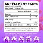 1200 mg calcium citrate gummies