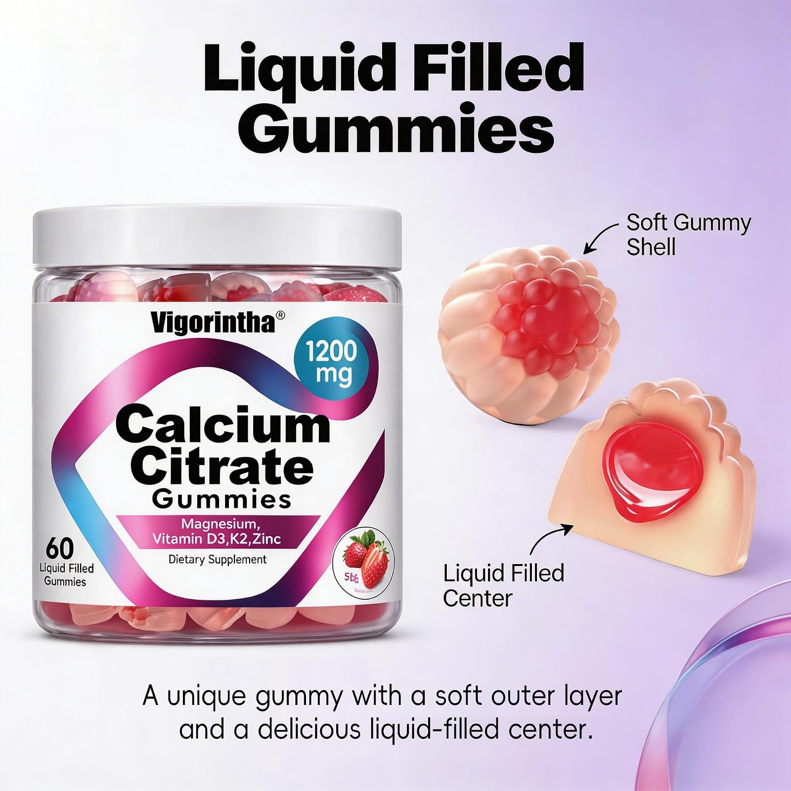 1200 mg calcium citrate gummy vitamins