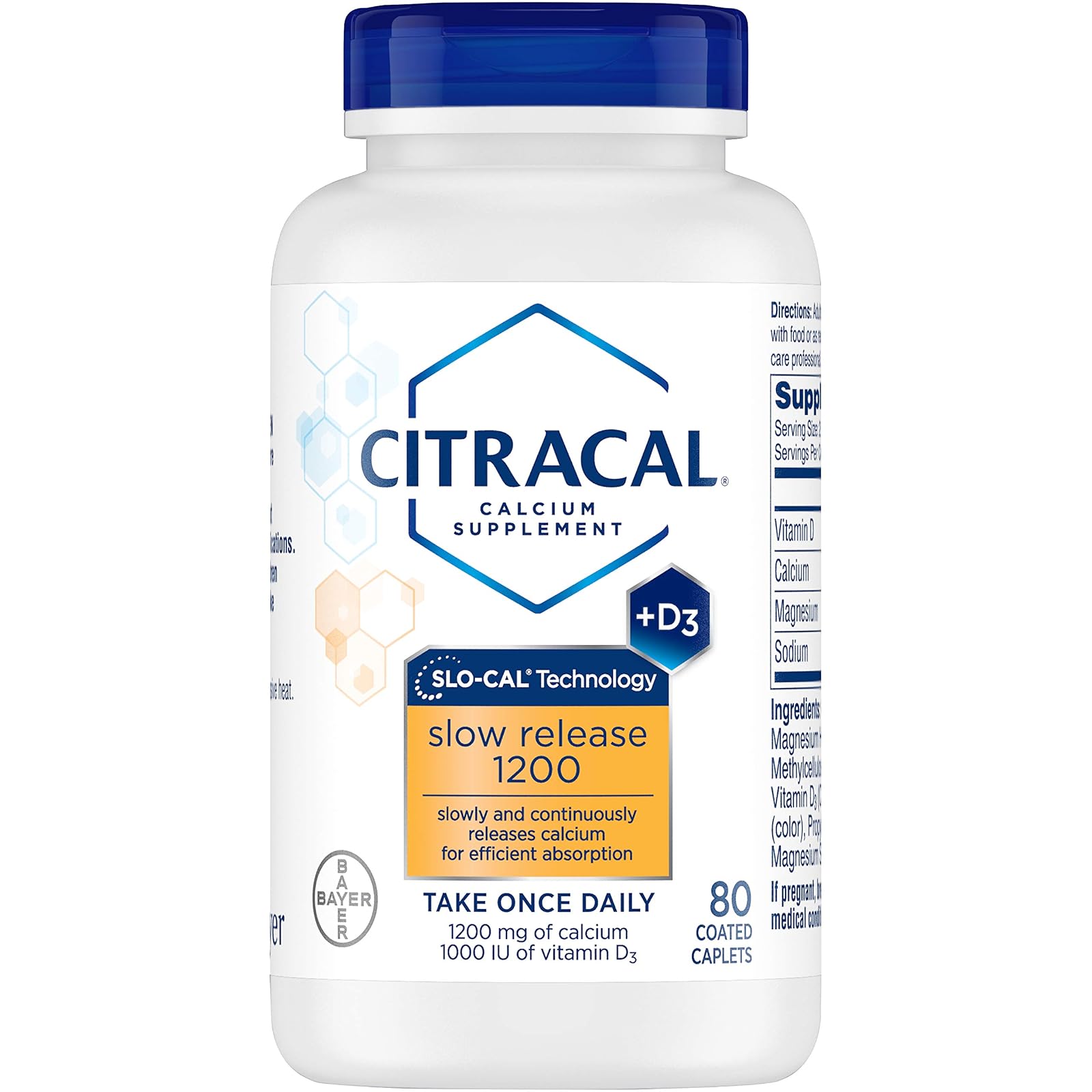 1200 mg calcium citrate supplement