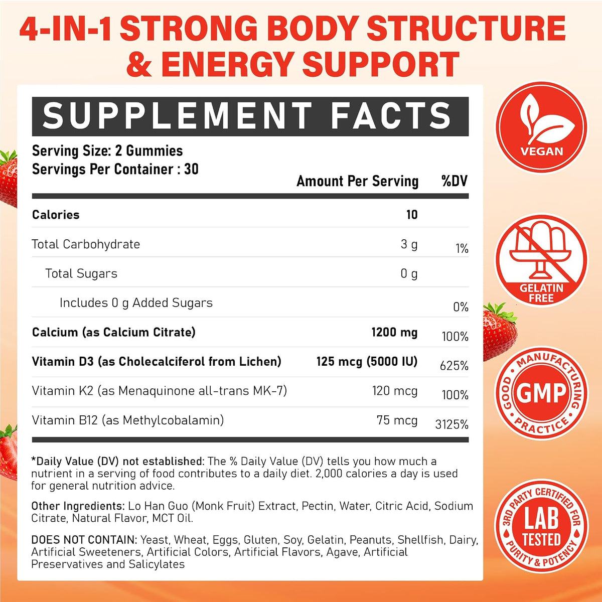 1200 mg calcium citrate supplement