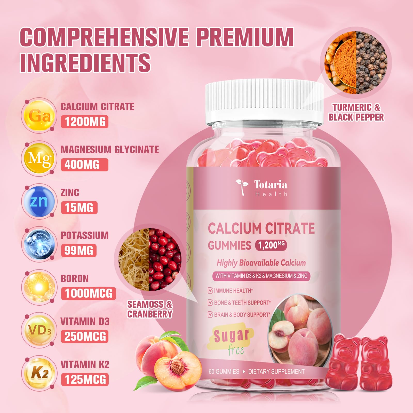 1200 mg calcium citrate supplement