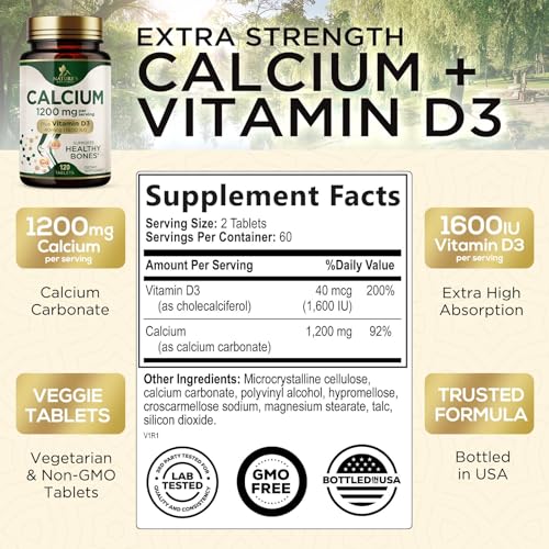 1200 mg calcium for daily health