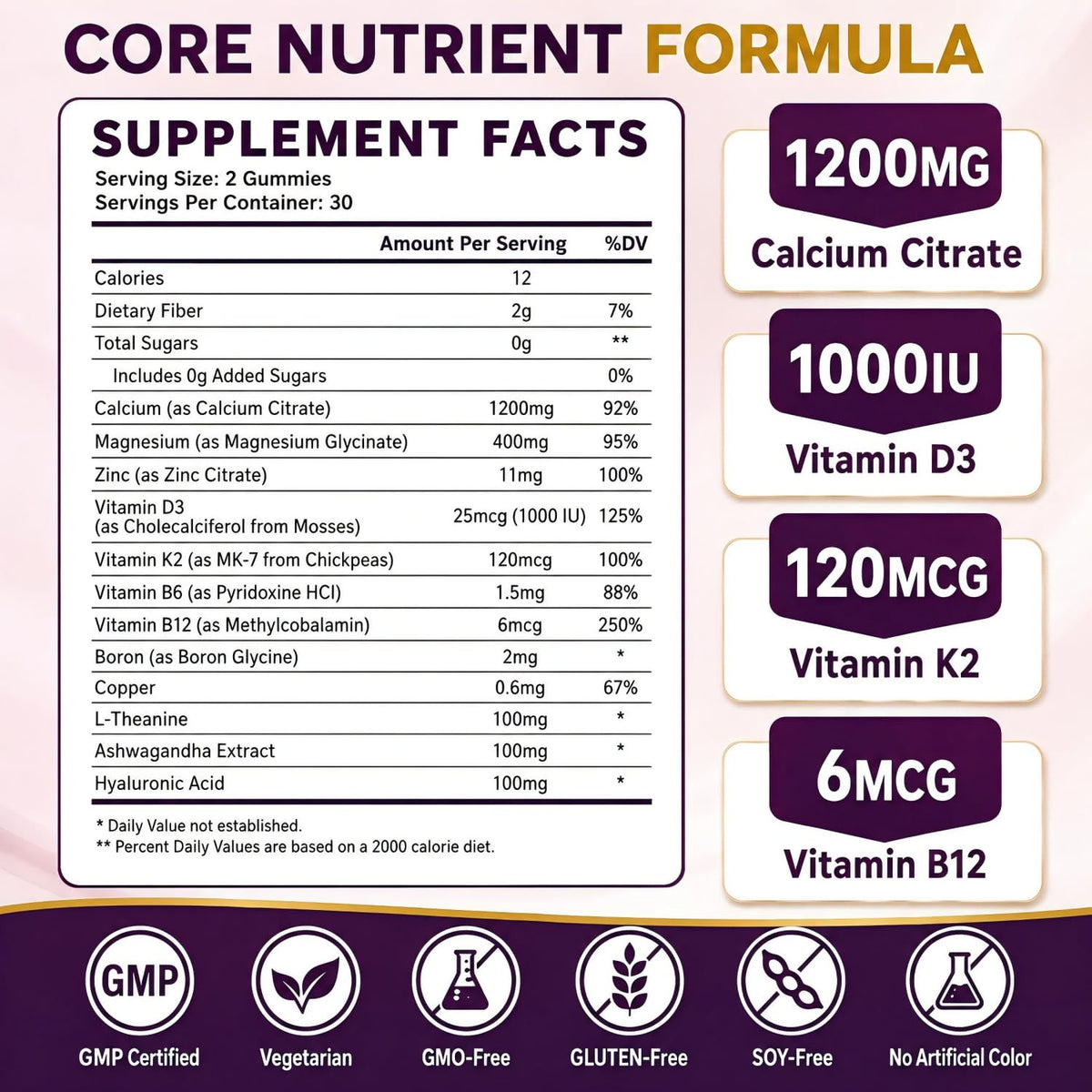 1200 mg calcium gummies for daily health