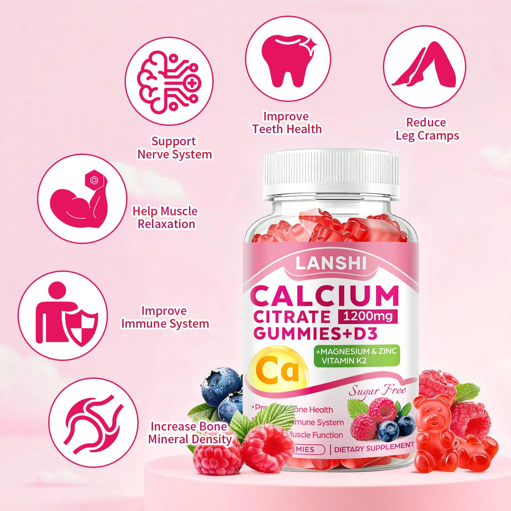 1200 mg calcium gummies with vitamin D3