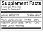 1200 mg calcium malate supplement