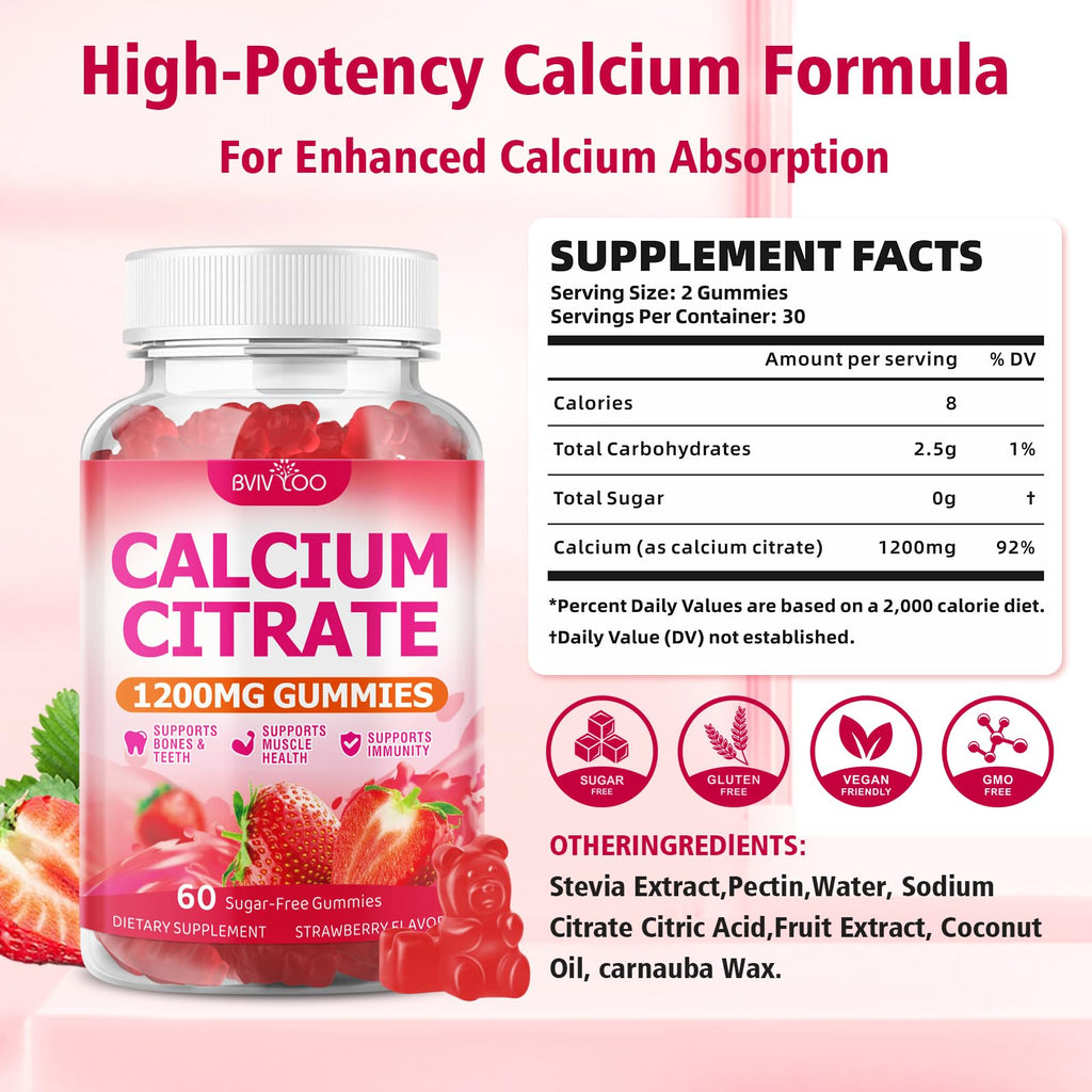 1200 mg calcium supplement for adults