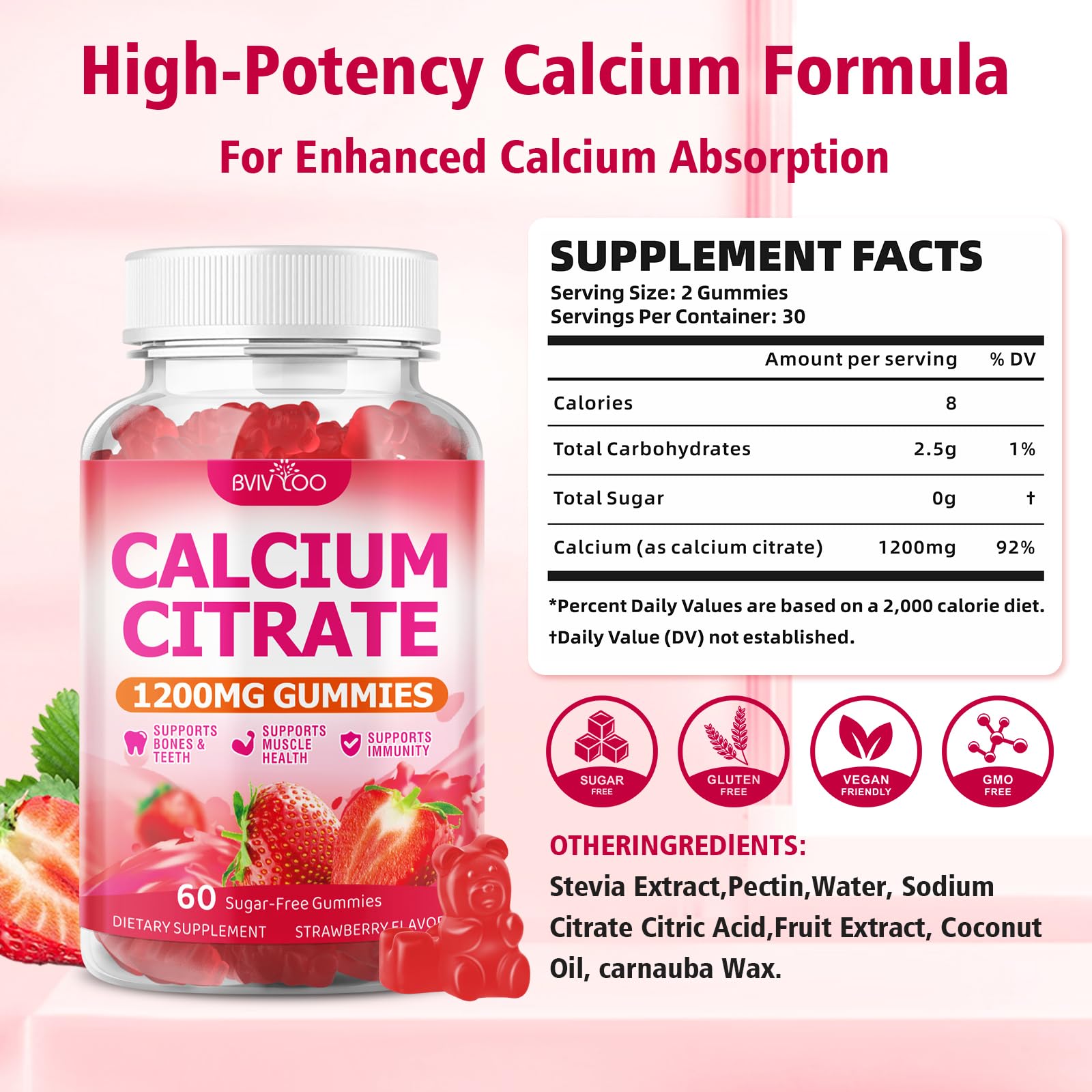 1200 mg calcium supplement for adults