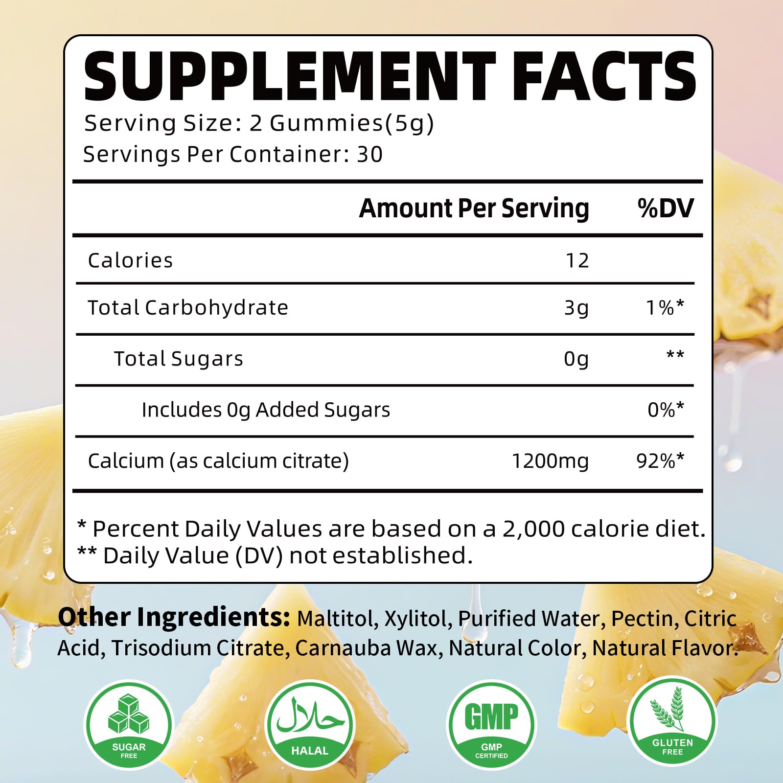 1200 mg calcium supplement for adults