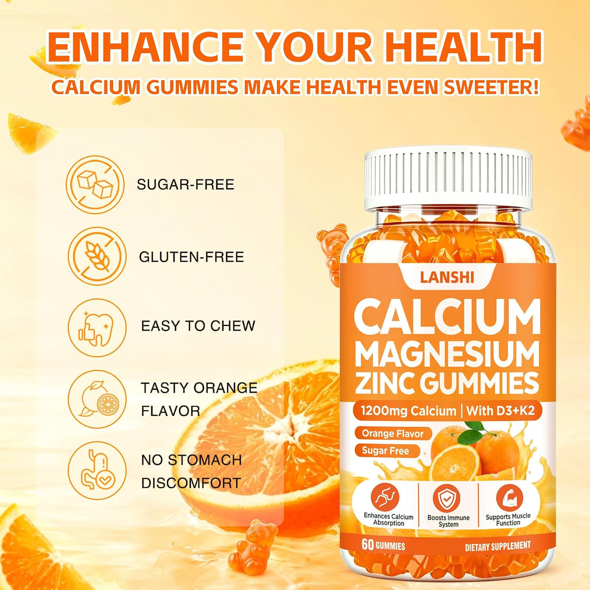 1200 mg calcium supplement for bones