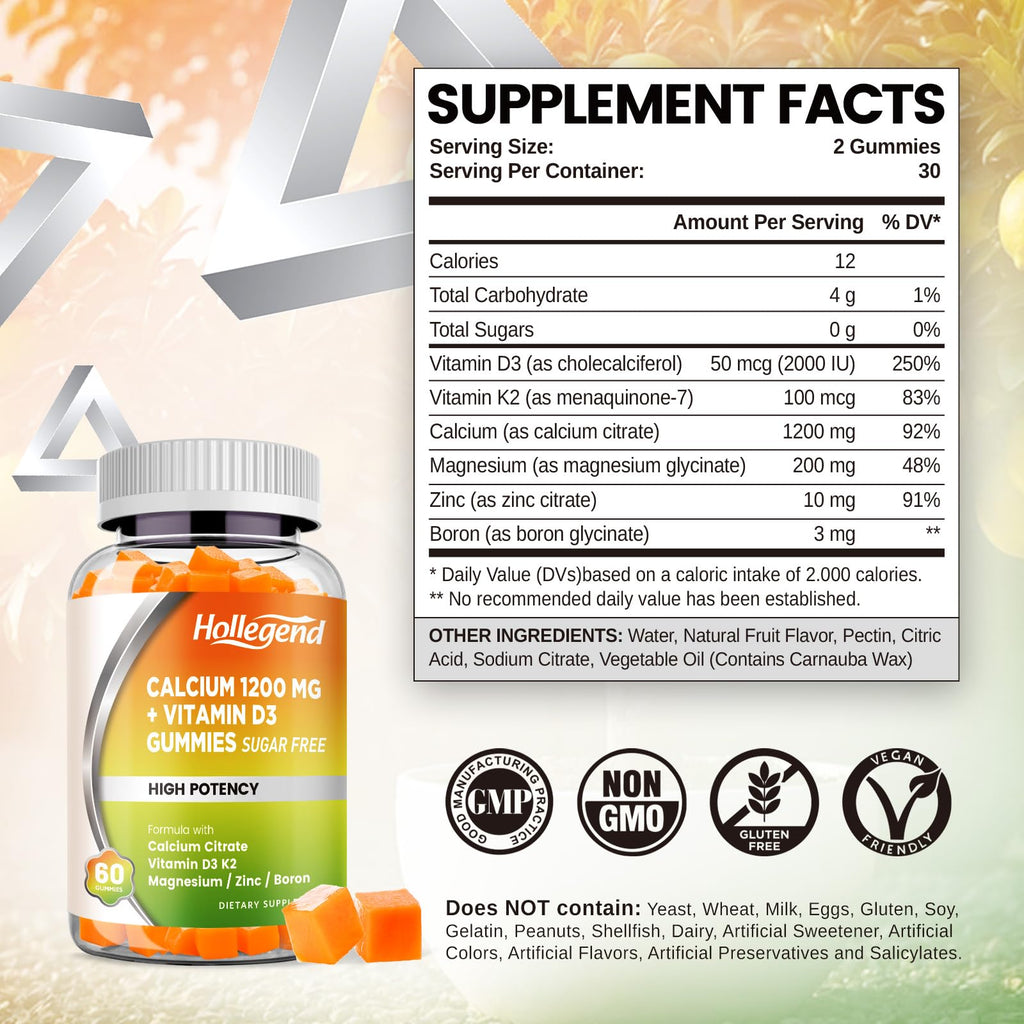 1200 mg calcium supplement for strong bones