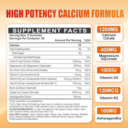 1200 mg calcium with vitamin D3