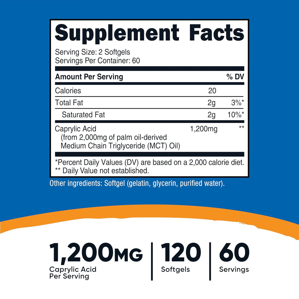 1200 mg caprylic acid benefits