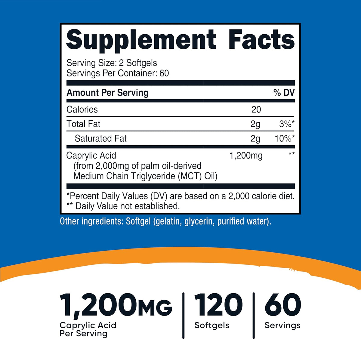 1200 mg caprylic acid benefits
