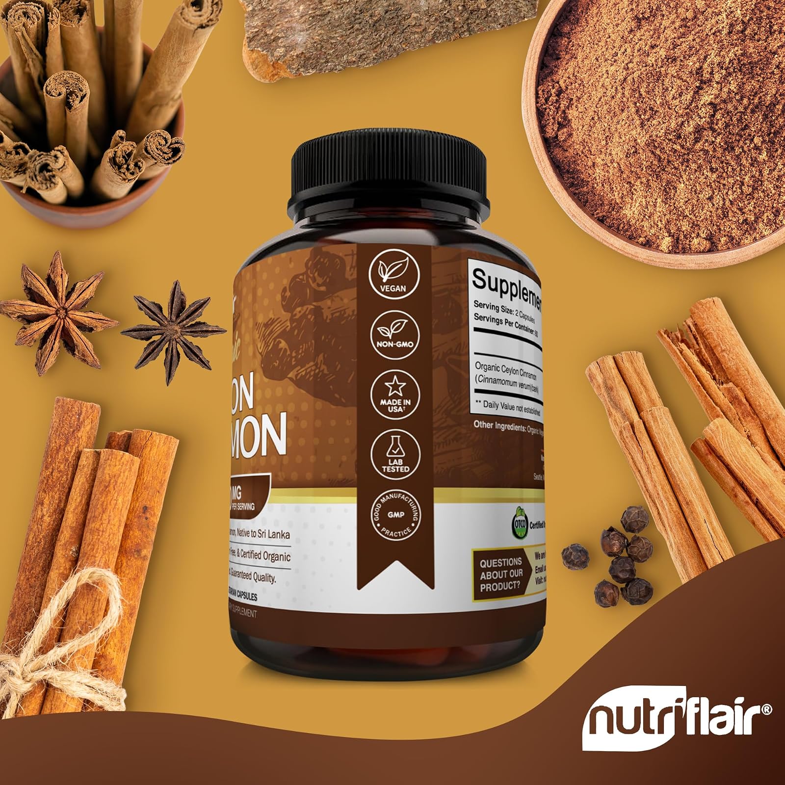 1200 mg ceylon cinnamon for wellness