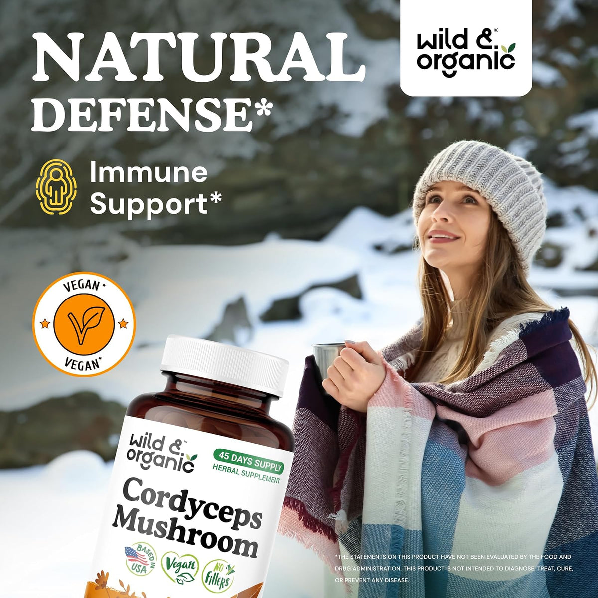 1200 mg cordyceps mushroom capsules
