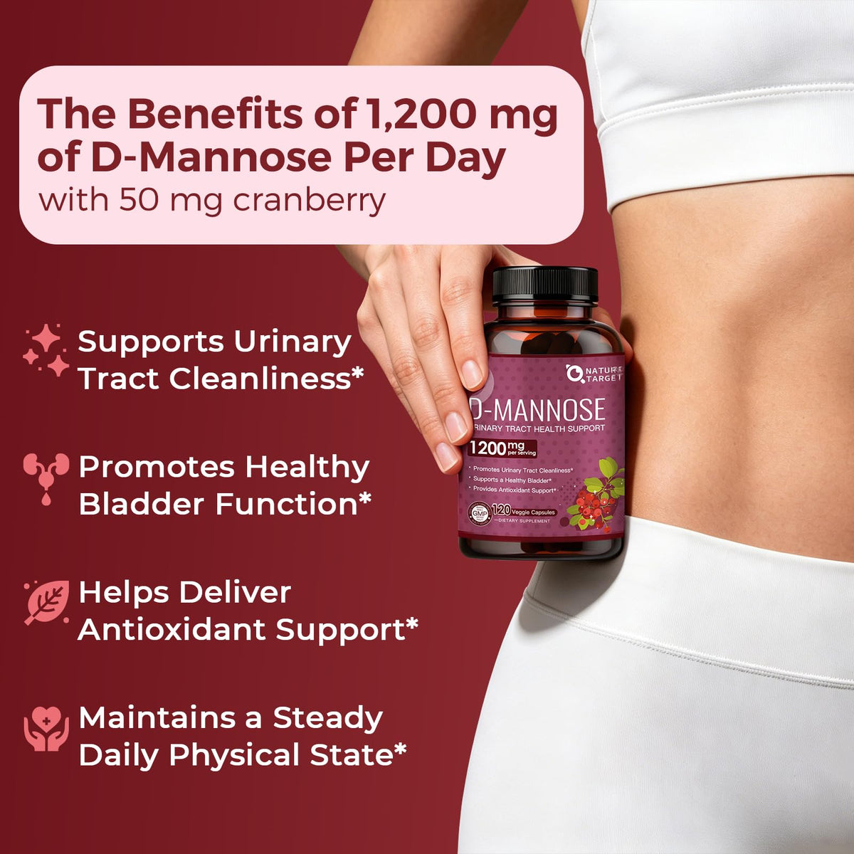 1200 mg D-Mannose supplement