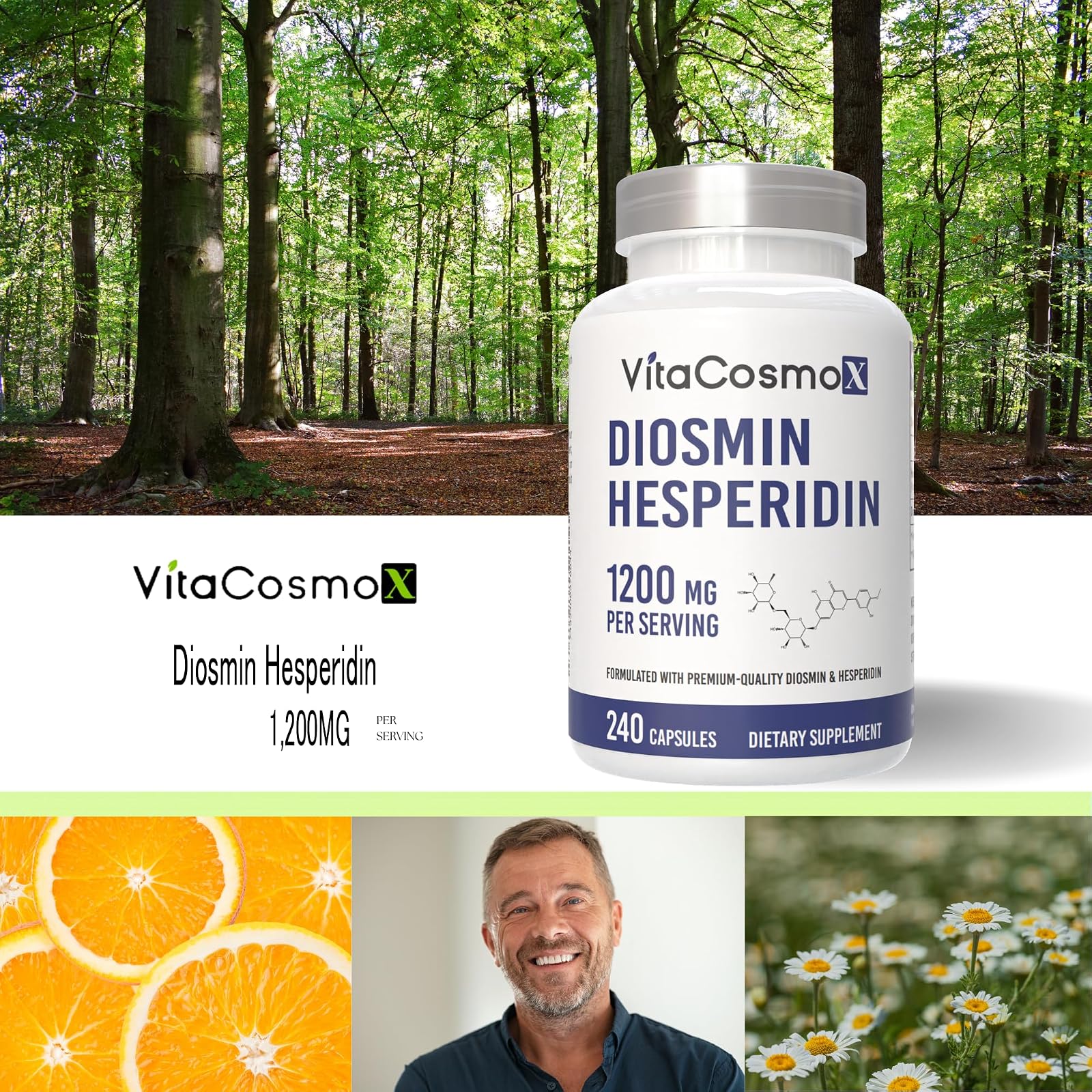 1200 mg Diosmin Hesperidin benefits