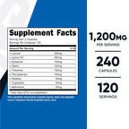 1200 mg EAA capsules for workout support