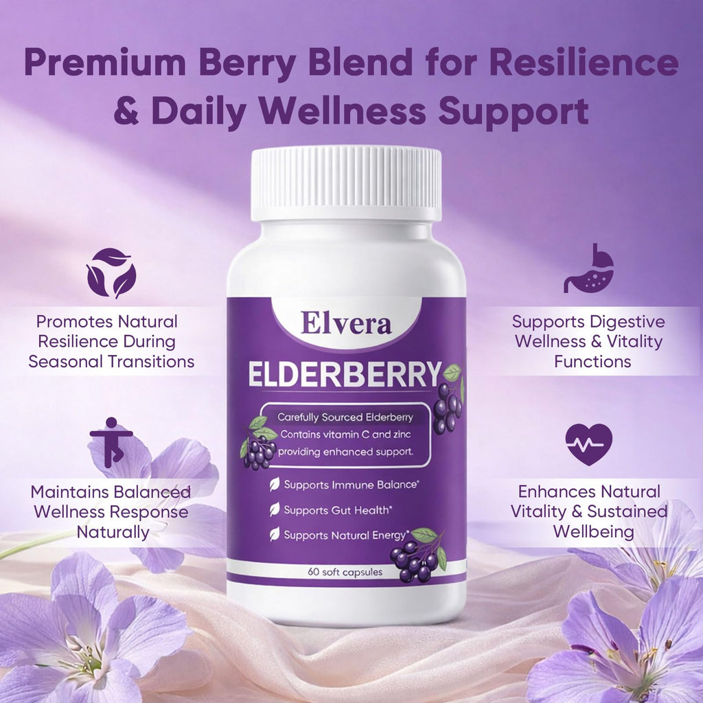 1200 mg elderberry capsules for wellness