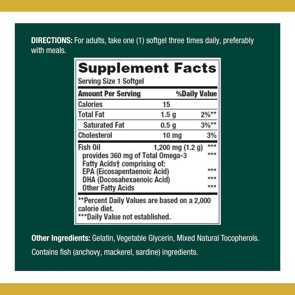 1200 mg fish oil benefits