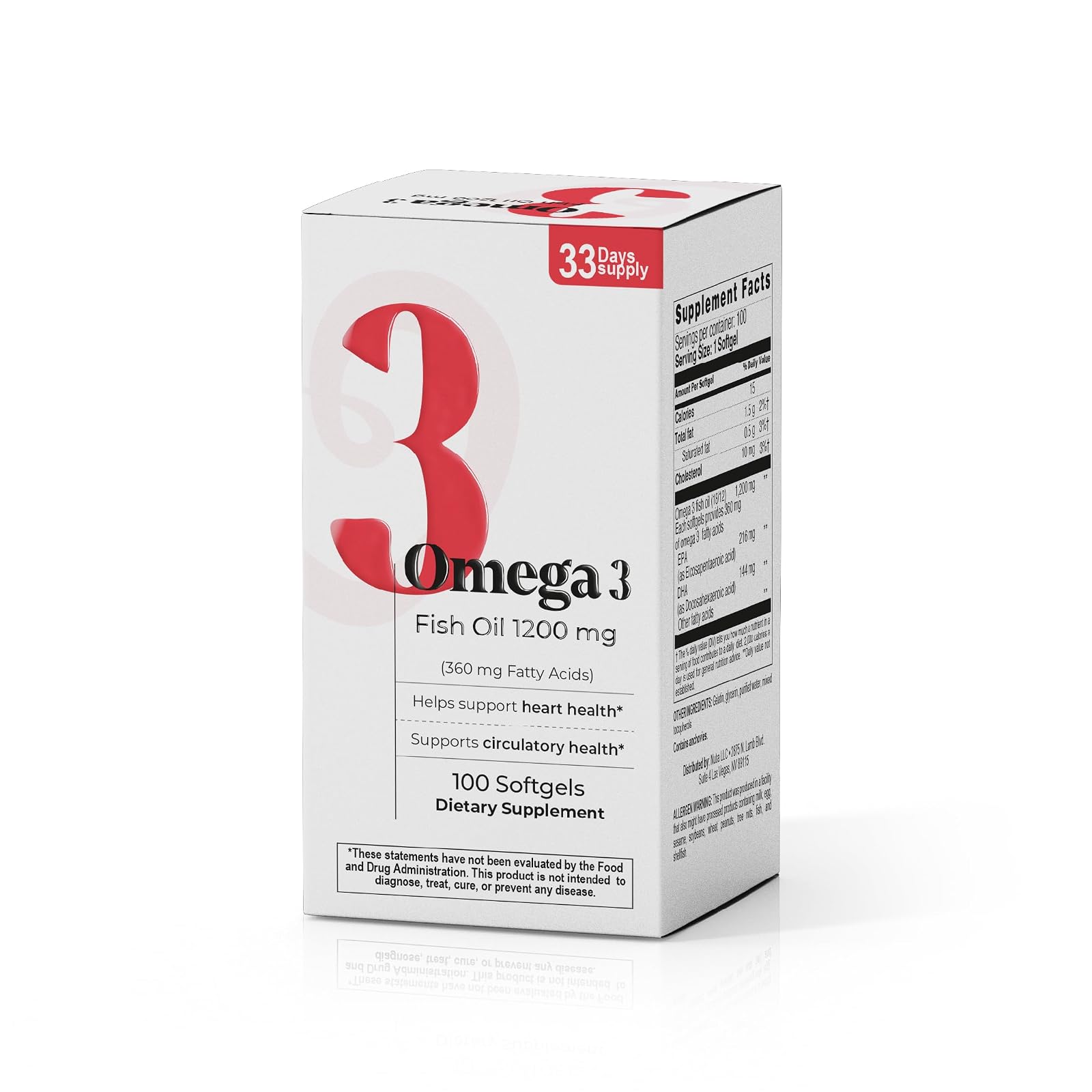1200 mg fish oil for daily nutrition