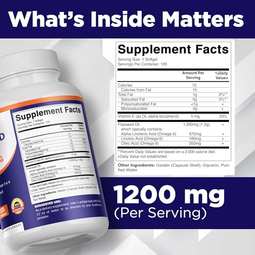1200 mg flaxseed oil capsules