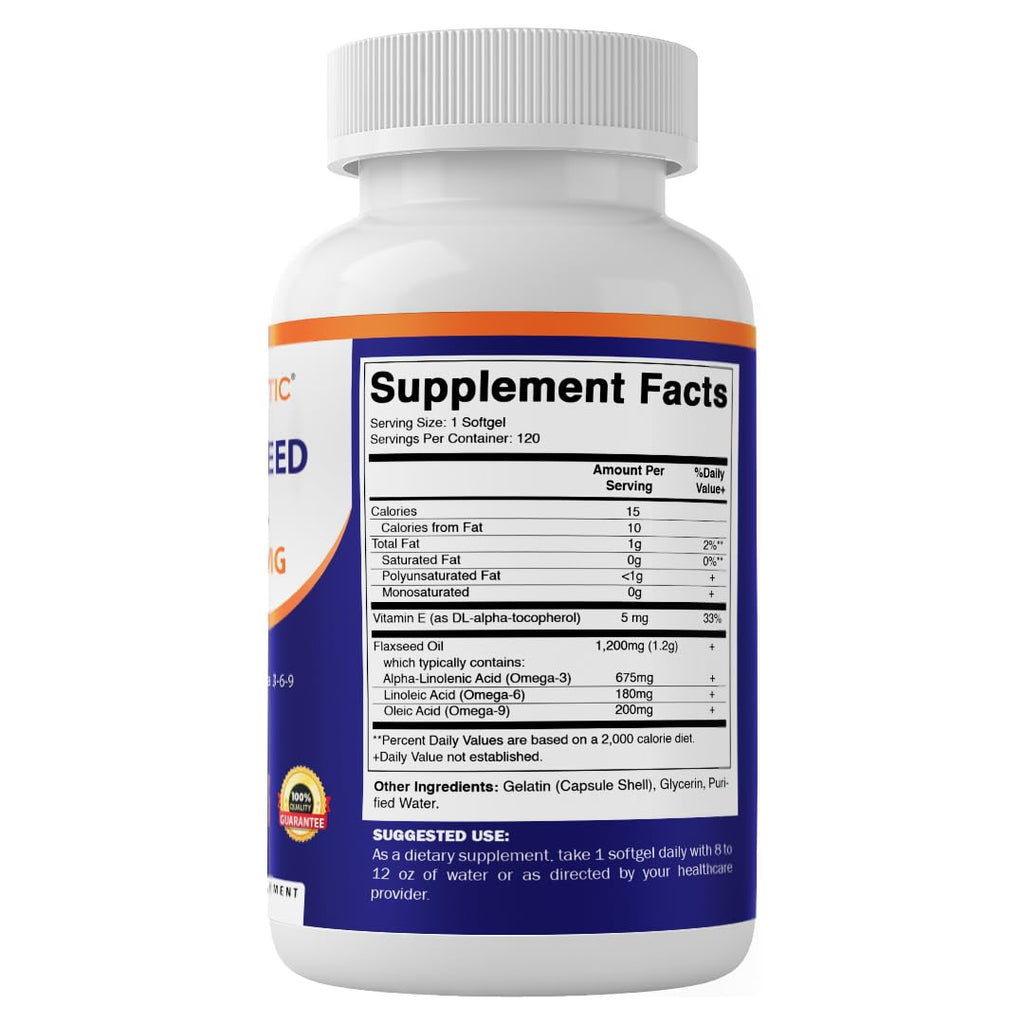 1200 mg flaxseed oil dosage