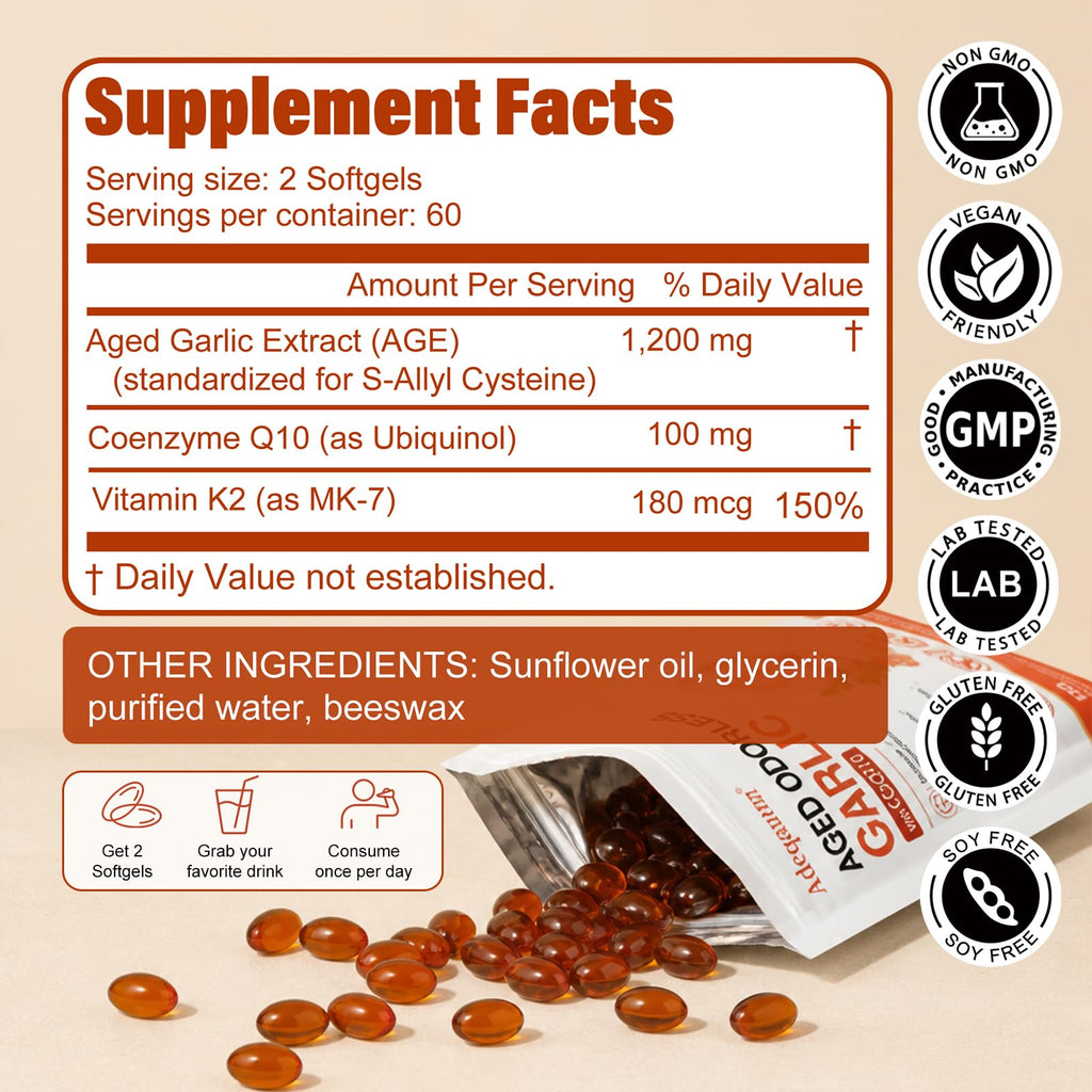 1200 mg garlic extract immune support