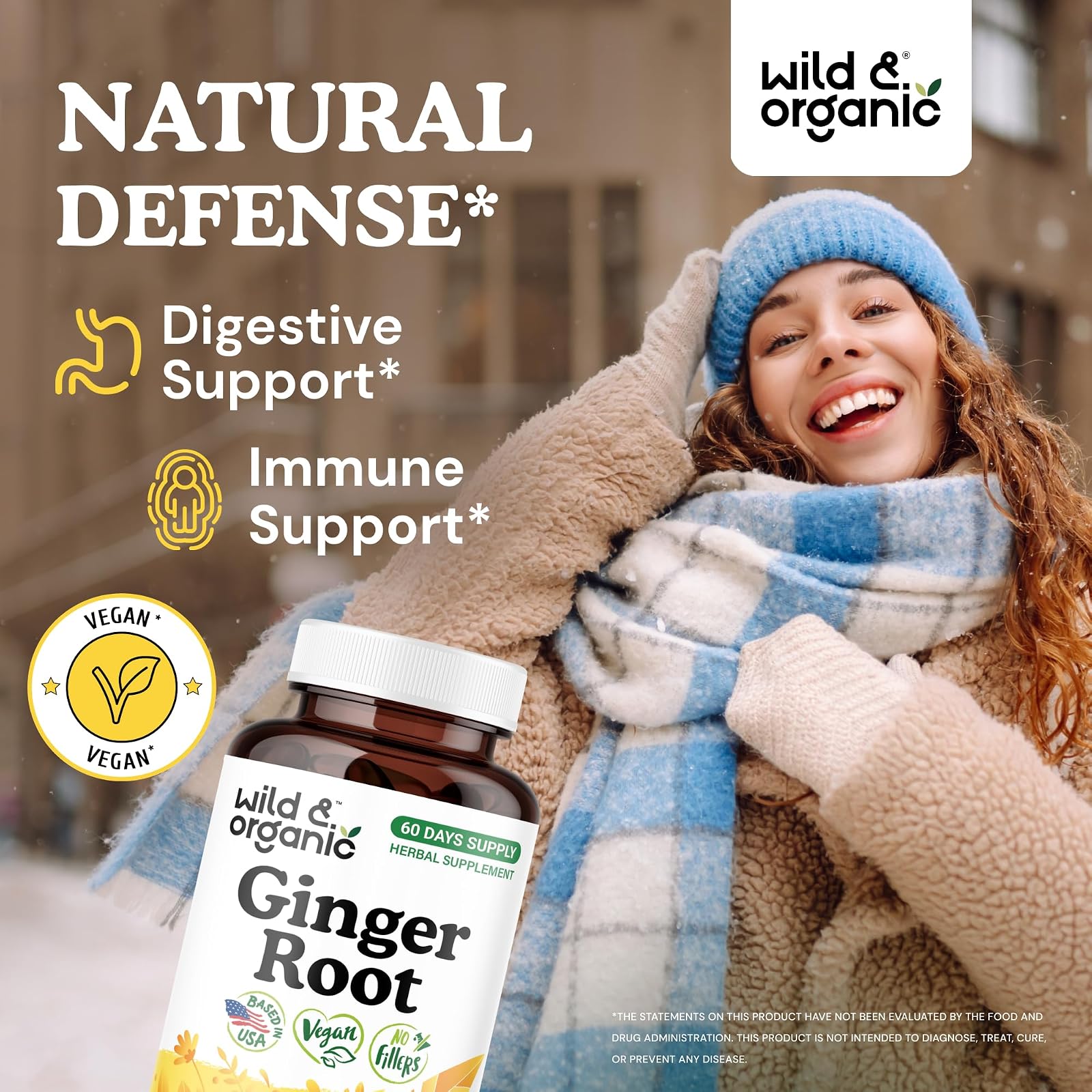 1200 mg ginger root supplement