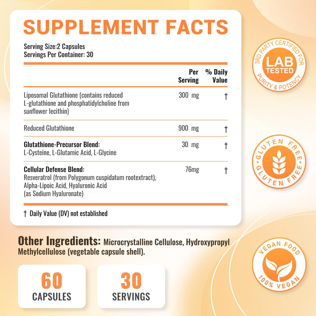 1200 mg glutathione for detox