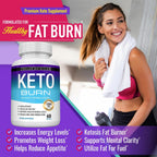 1200 mg Keto Burn capsules for ketosis