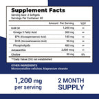 1200 mg krill oil softgels