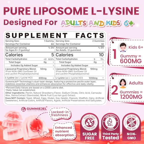 1200 mg L-Lysine for better recovery