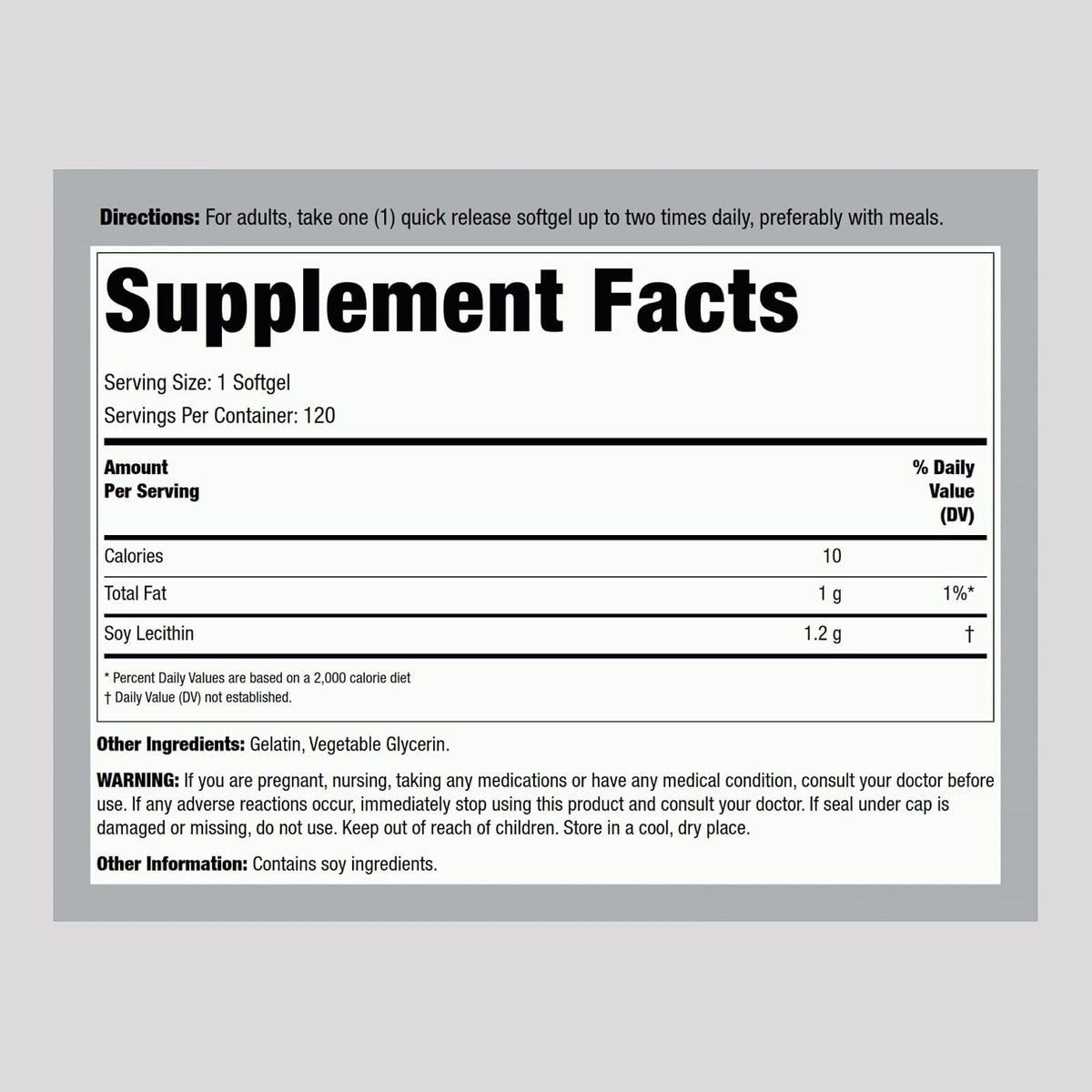 1200 mg lecithin for health